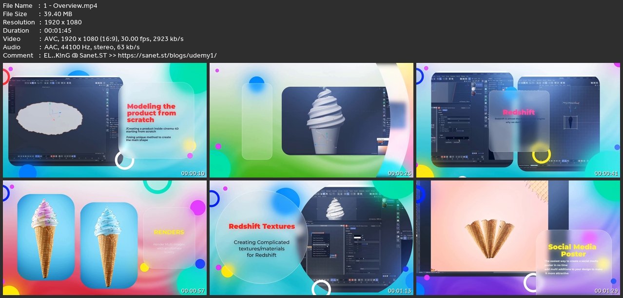 Cinema 4D Masterclass Creating Ice Cream Product | SoftArchive