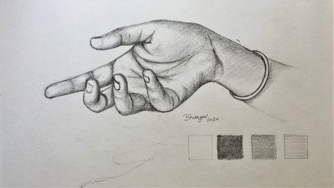 How To Draw A Realistic Human Hand Pencil Drawing | SoftArchive