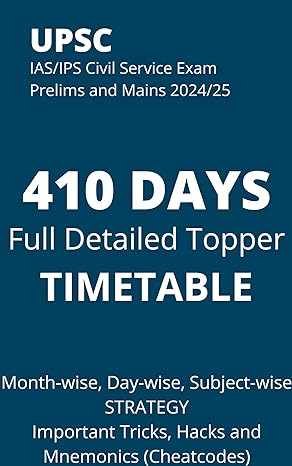 UPSC IAS/IPS Civil Service EXAM PRELIMS and MAINS 2024 410 DAYS Full ...