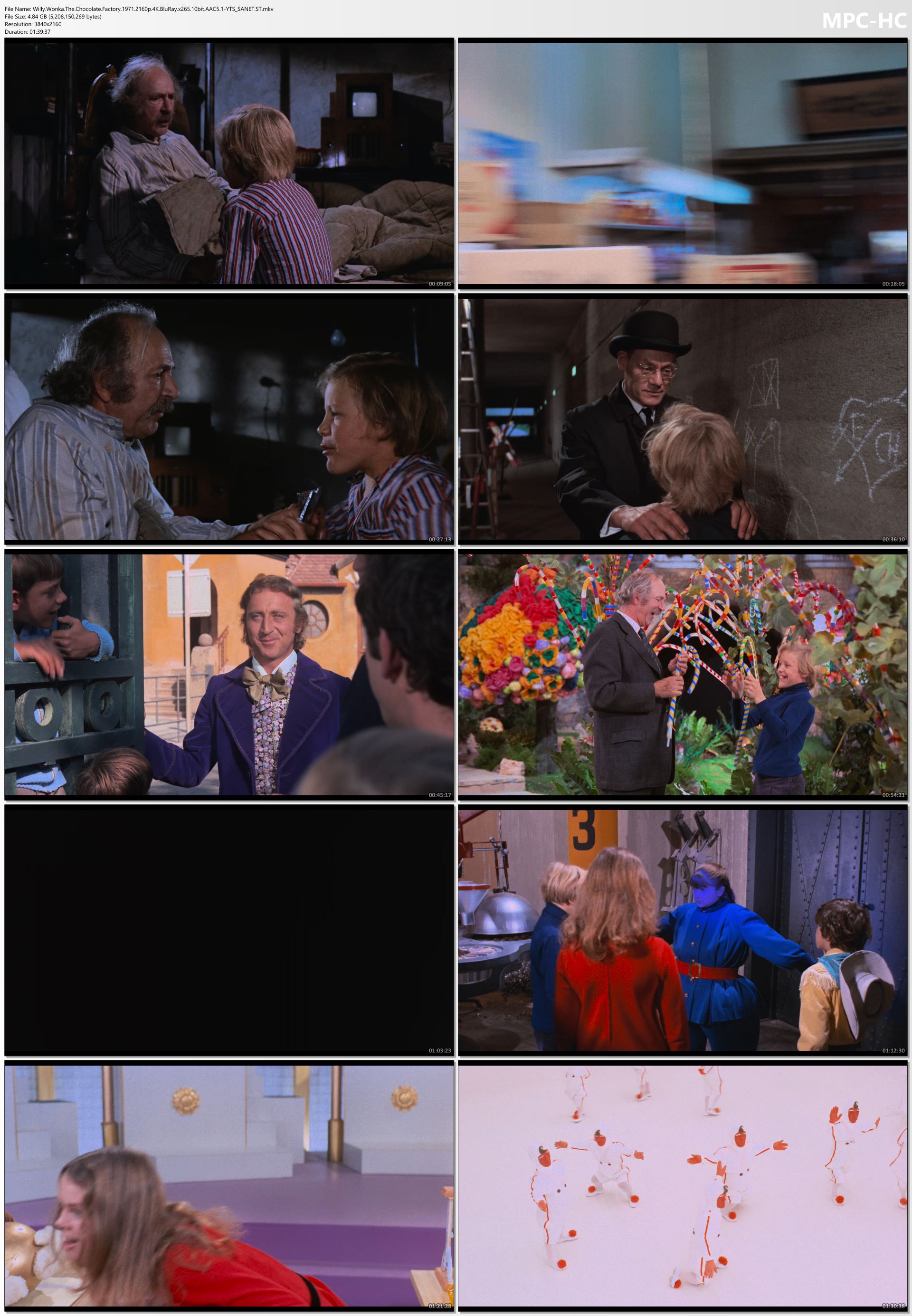 Willy Wonka The Chocolate Factory 1971 2160p 4K BluRay x265 10bit AAC5 ...