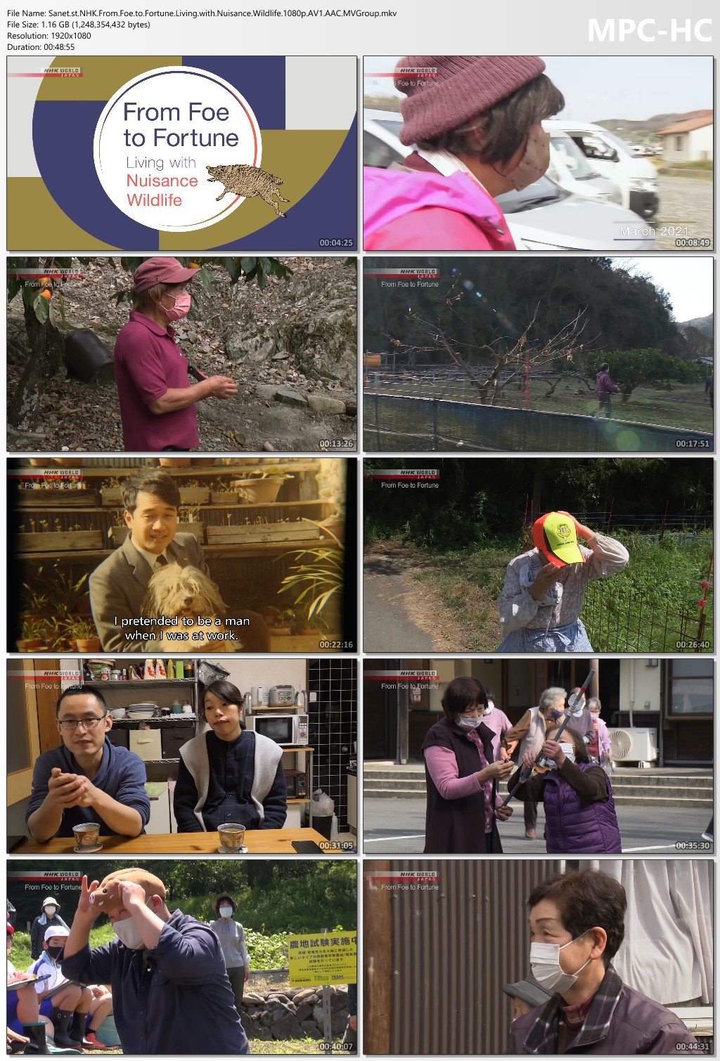 NHK - From Foe to Fortune: Living with Nuisance Wildlife (2022) 1080p ...