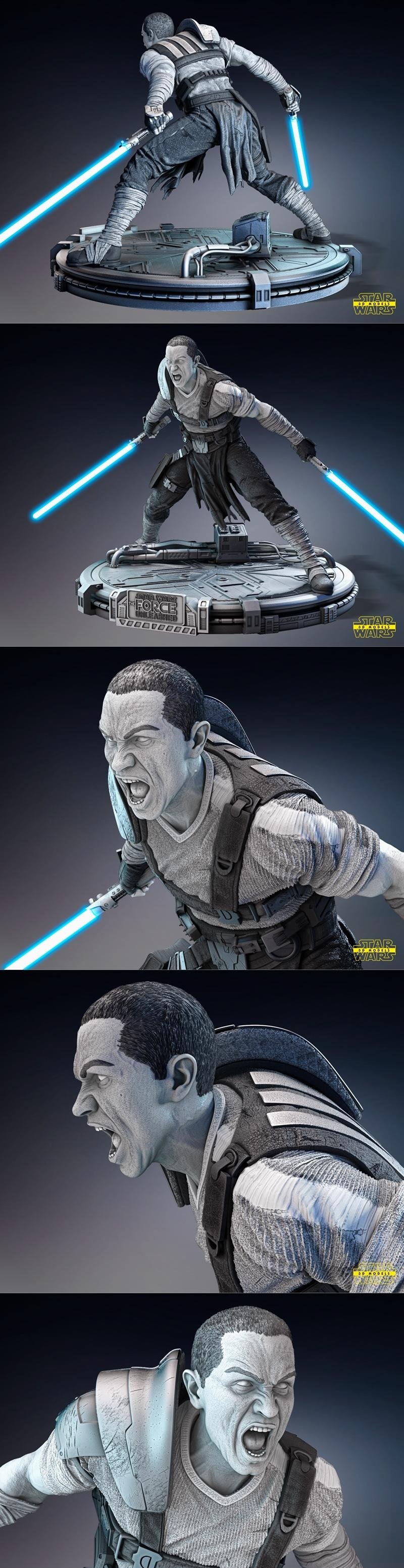 Star Wars – Galen Marek Sculpture and Bust – 3D Print Model | SoftArchive