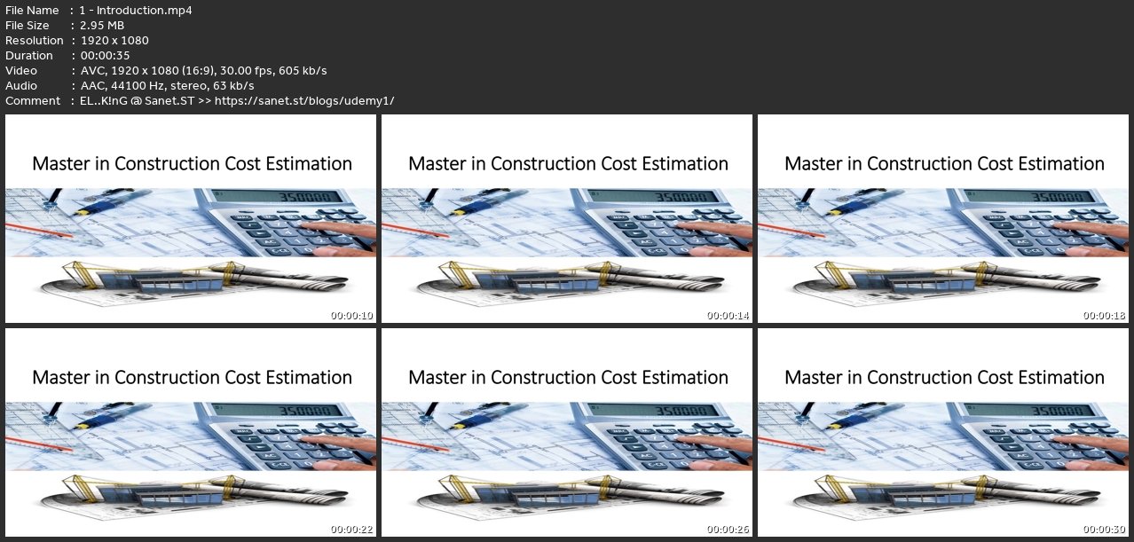 Construction Cost Estimation With Practical Example | SoftArchive