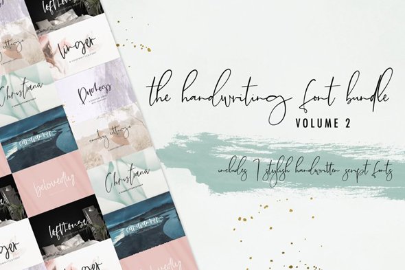 The Handwriting Font Bundle [Vol.2] | SoftArchive