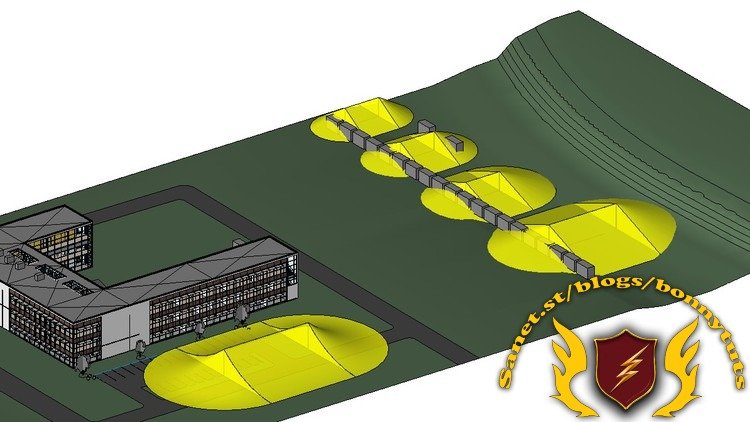 Lightning in Revit. Volume by an Air-termination conductor | SoftArchive