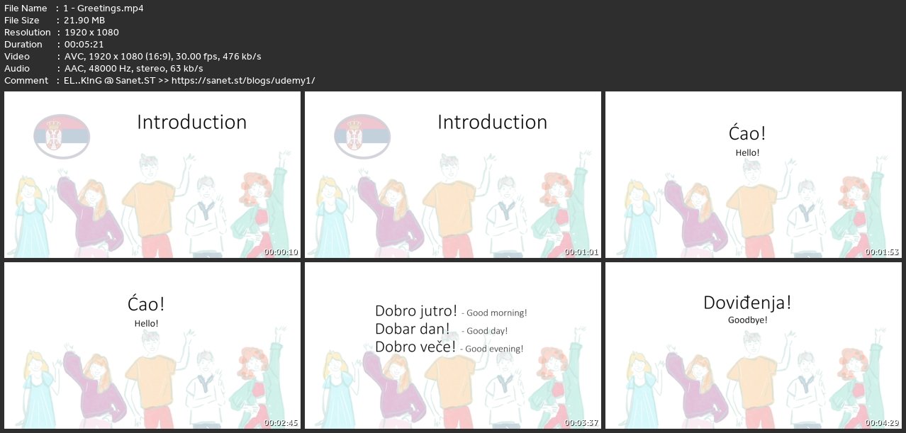 Complete Serbian Course: Learn Serbian For Beginners | SoftArchive