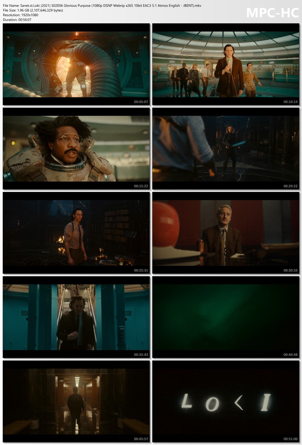 Loki S02E06 Glorious Purpose 1080p DSNP Webrip x265 10bit EAC3 5 1 ...