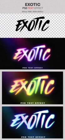 Exotic Text Effects for Photoshop | SoftArchive