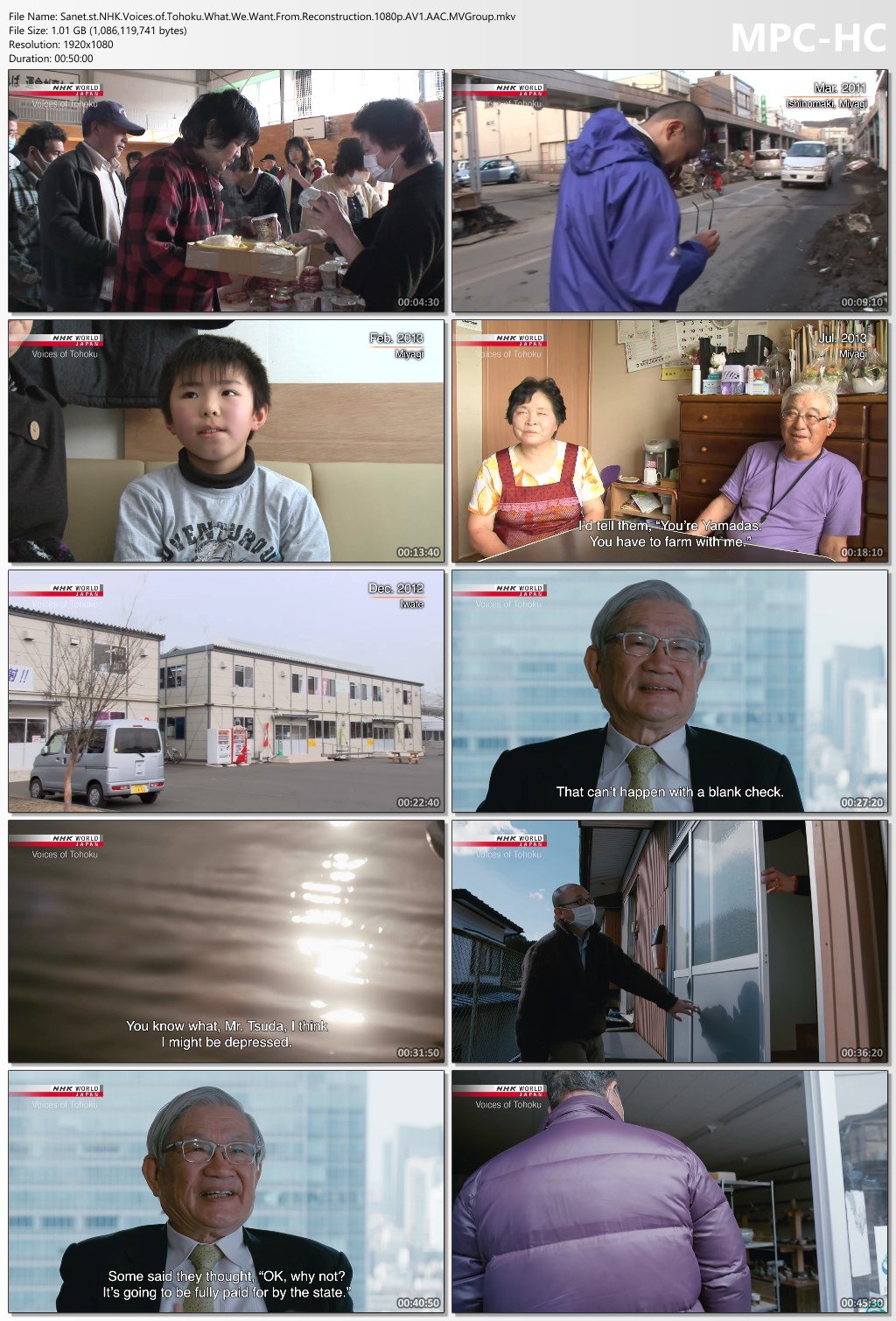 NHK - Voices of Tohoku: What We Want from Reconstruction (2023) 1080p ...